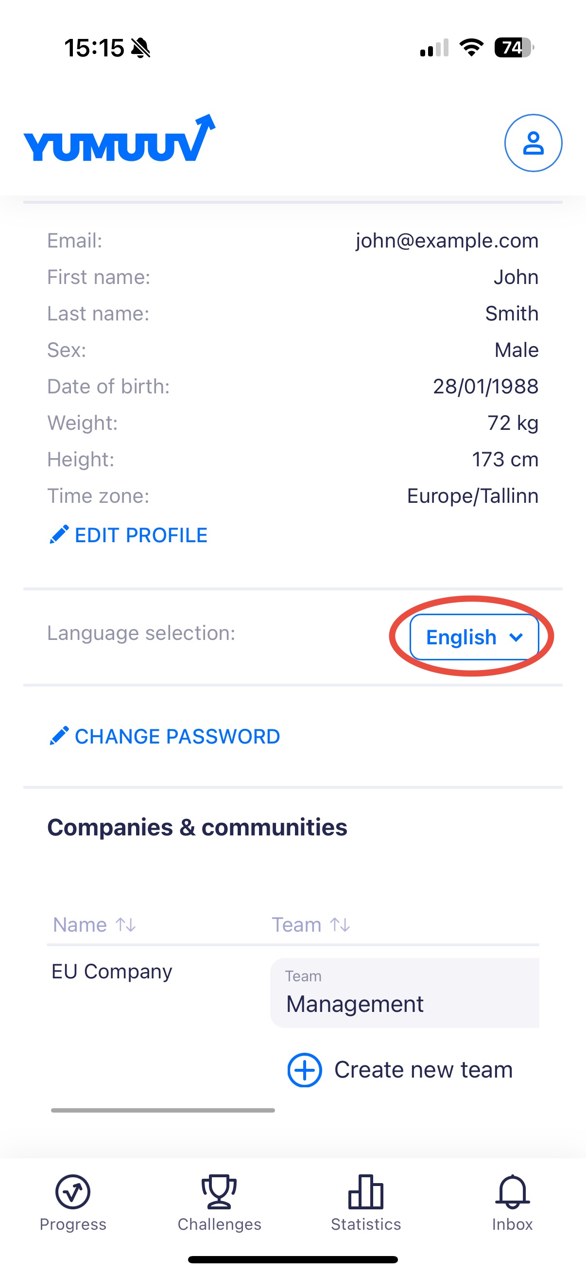 Your details | Help center | YuMuuv