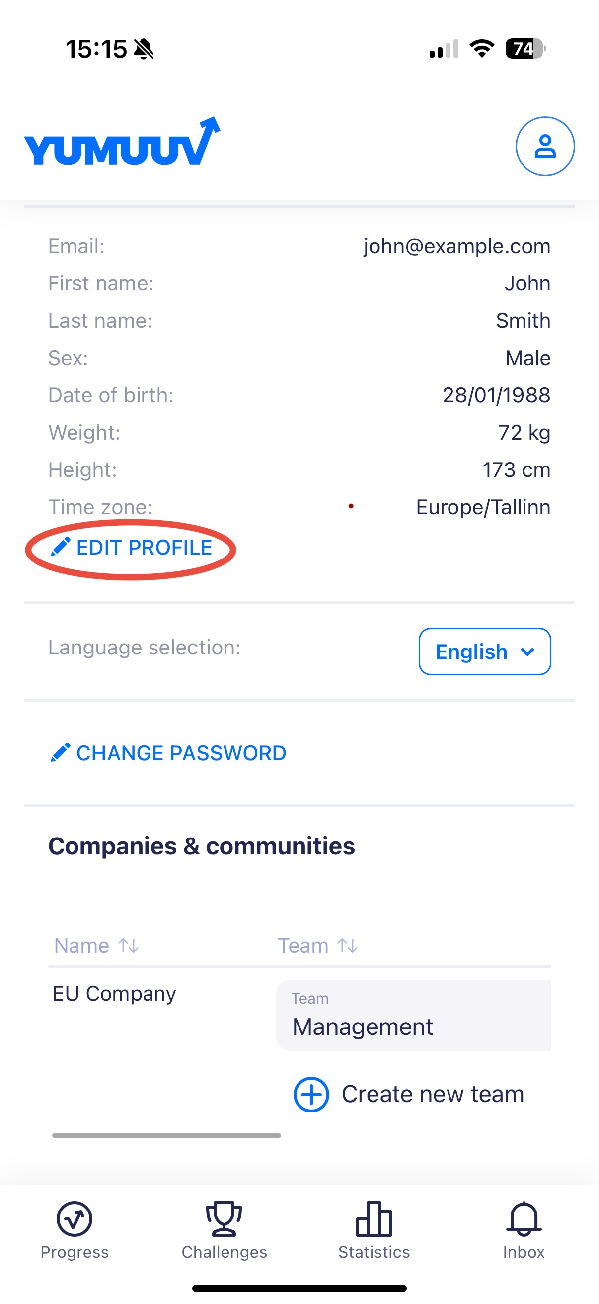 Your details | Help center | YuMuuv