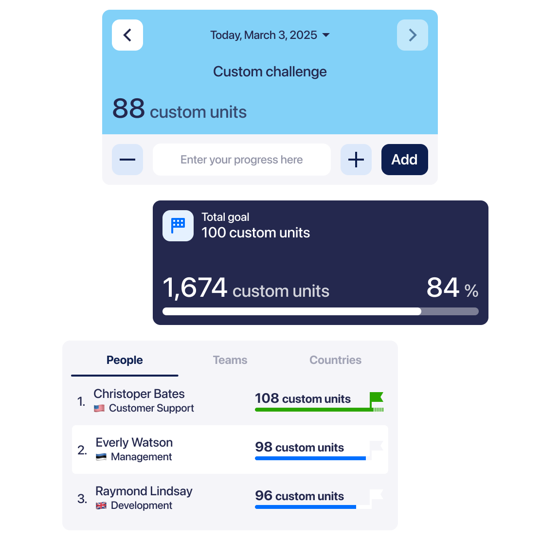 Custom Challenge App | YuMuuv