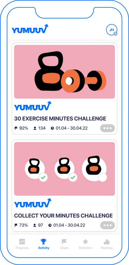 Exercise Challenge App | YuMuuv